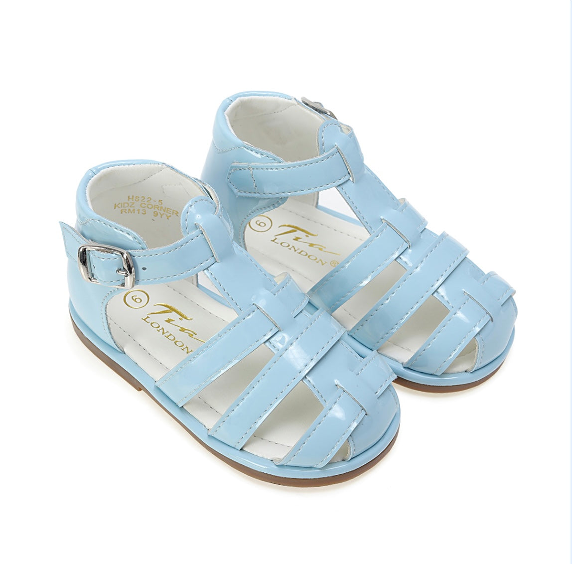 Baby Blue Unisex Tia Caged Sandals Infant 3 To 10 Tijasgiftshop